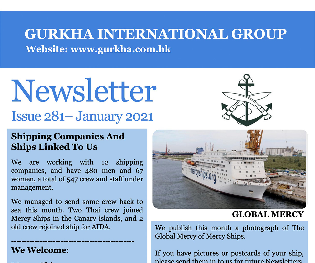 Issue 281 - Jan 2021 - Gurkha International Group